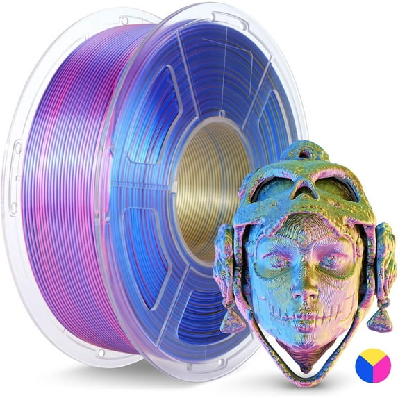 3D Printer Filament Bundle, Dual Color Silk Filament Bundle Multicolor ...