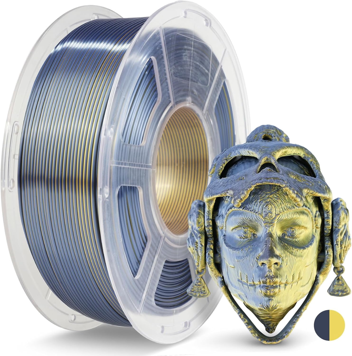 3D Printer Filament Bundle, Dual Color Silk Filament Bundle Multicolor ...