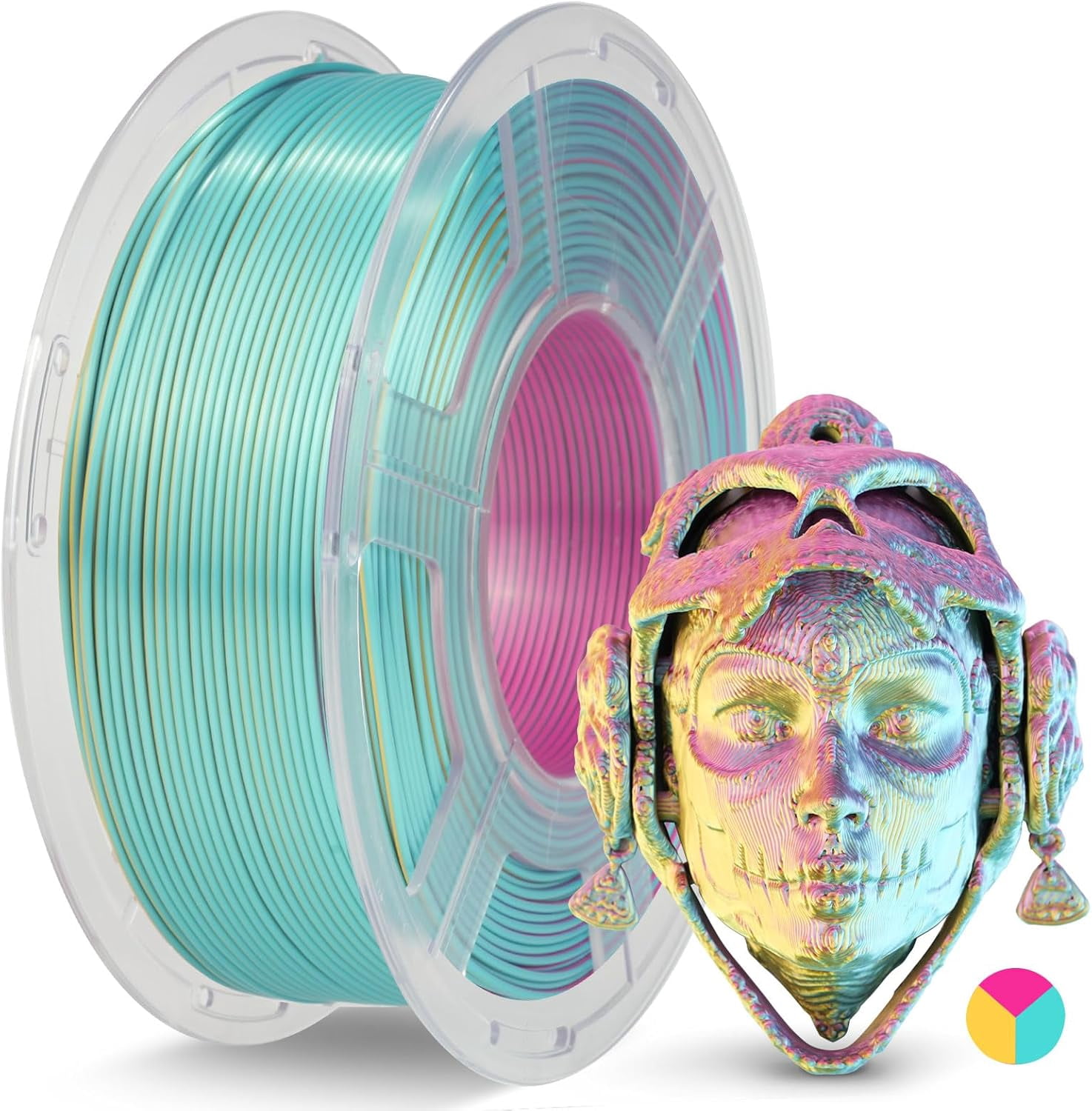 3D Printer Filament Bundle, Dual Color Silk Filament Bundle Multicolor ...
