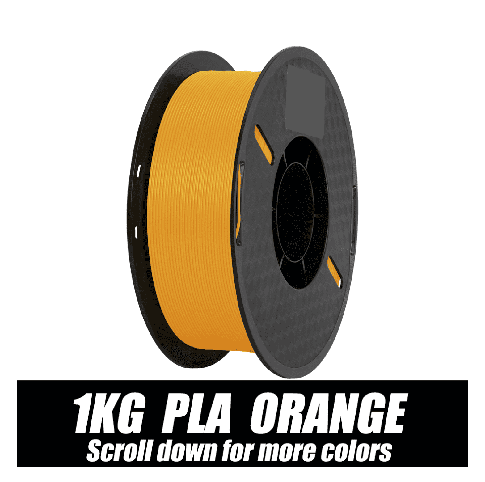 3D Printer Filament Orange 1.75mm Dimensional Accuracy+/-0.03mm Neatly ...