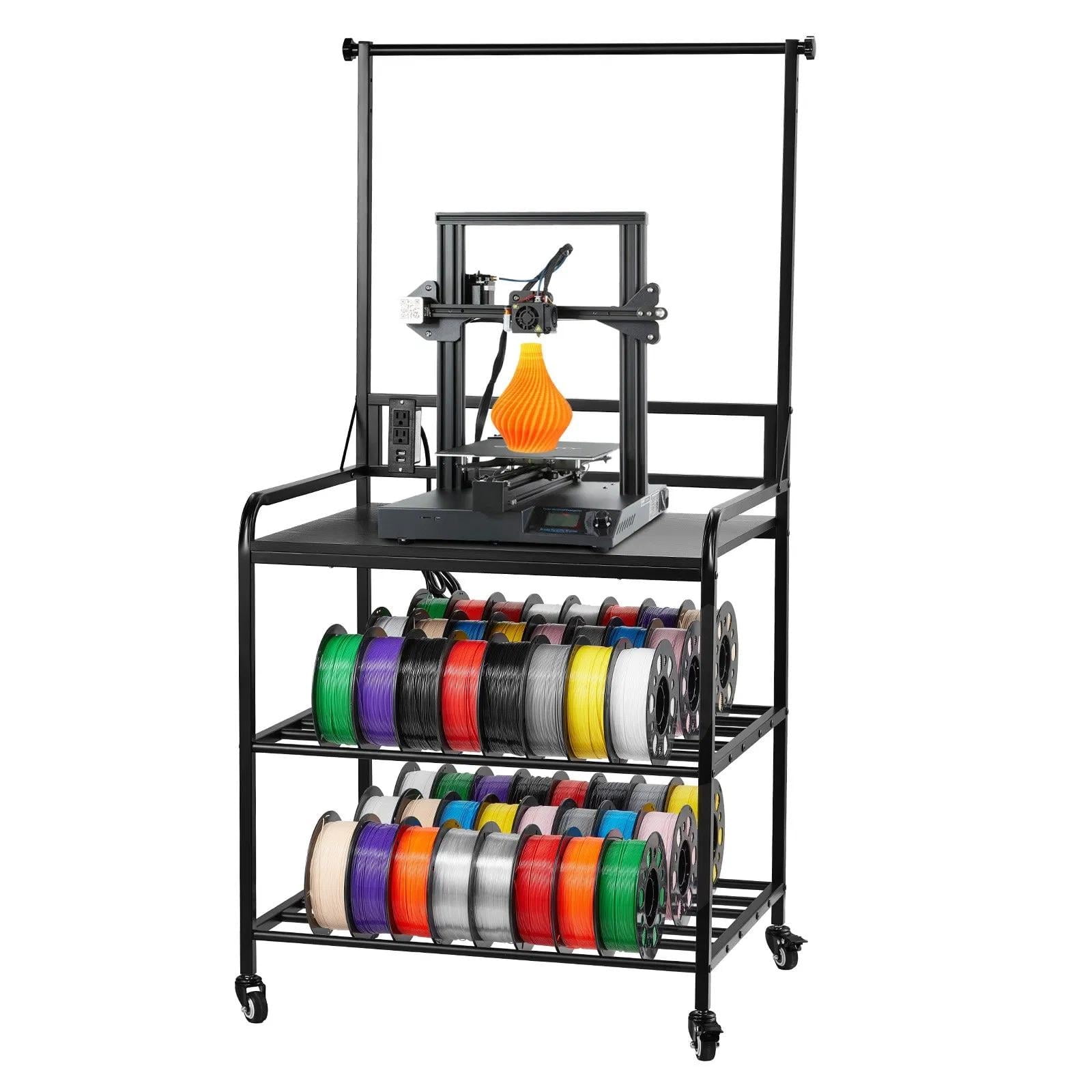 3D Printer Filament Storage Rack 3-Tier 3D Printer Stand with Storage ...