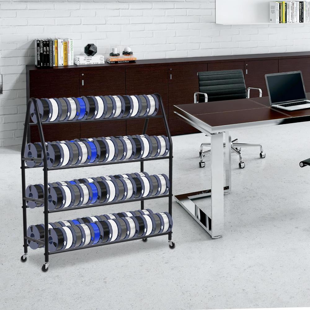 3D Printer Filament Storage Rack, 3D Printer Filament Stand with Wheels ...