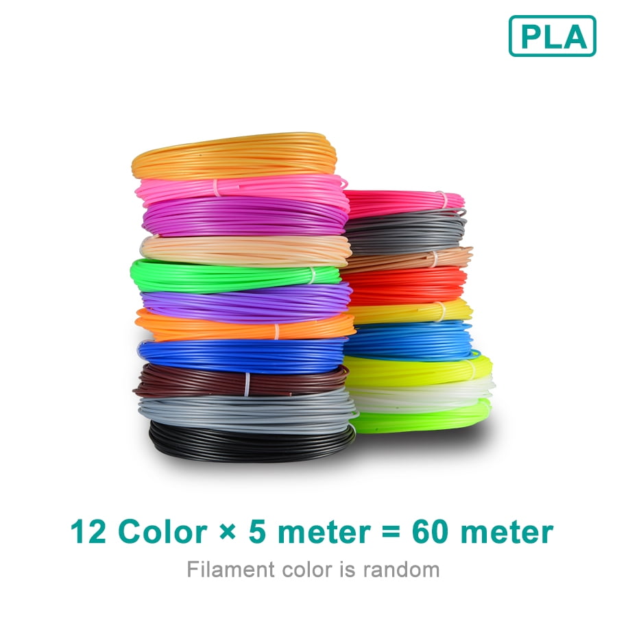 3D Printer Filaments 60 Meters 12 colors 3D Printing Pen Plastic ...