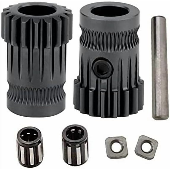 3D Printer Hardened Steel MK3 Drive Gear extruder Dual Gears kit ...