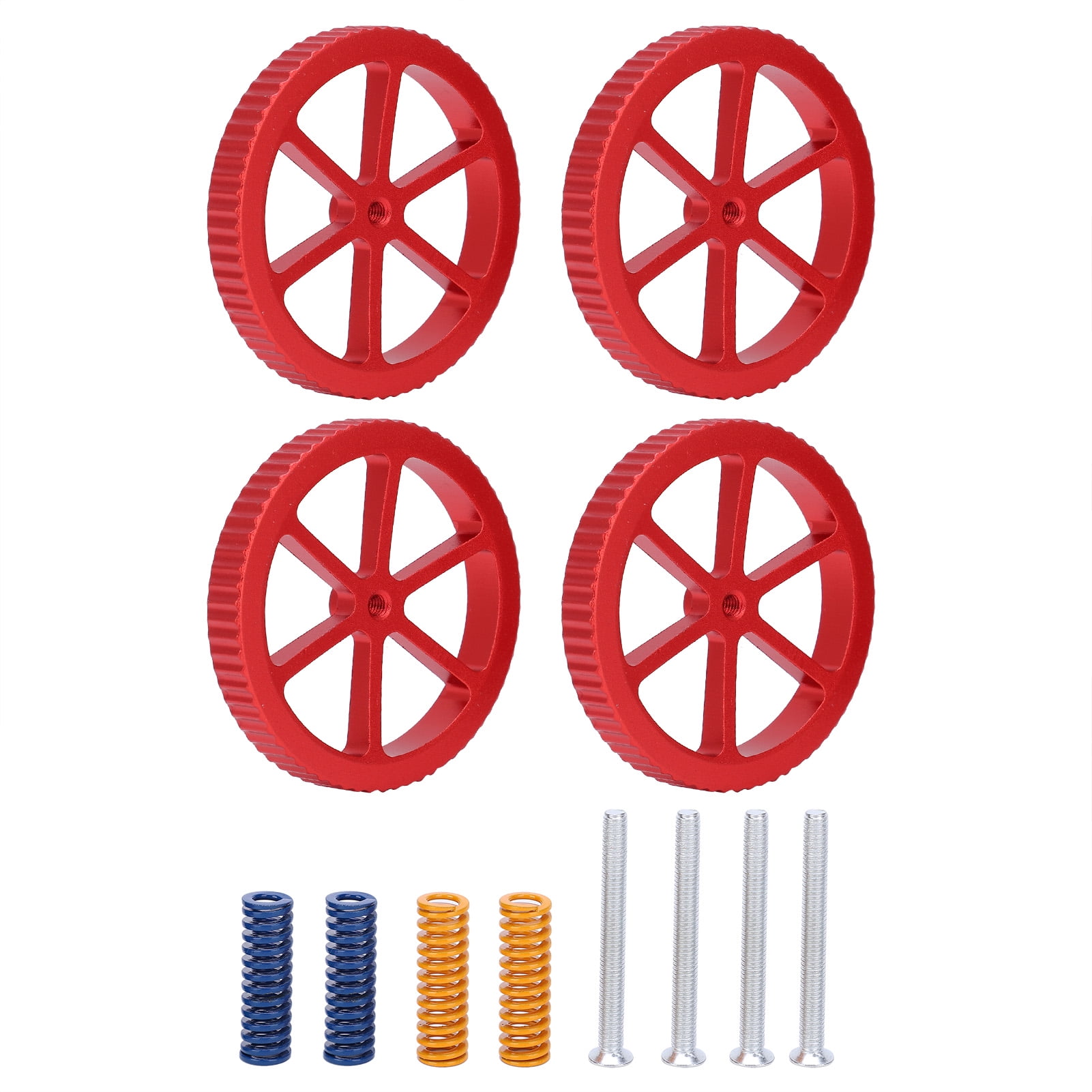 3D Printer Leveling Kit, Aluminum Alloy Red Nuts, Heating Rod Spring ...