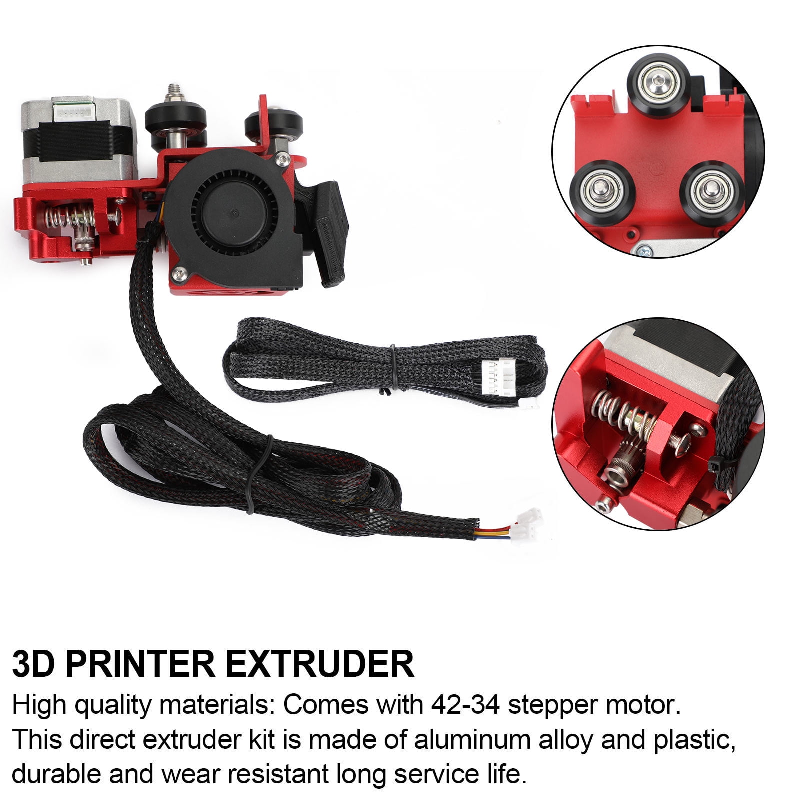 3D Printer MK8 Pulley Turbo Fan Extruder FULL Set for ENDER3/3S/3PRO ...