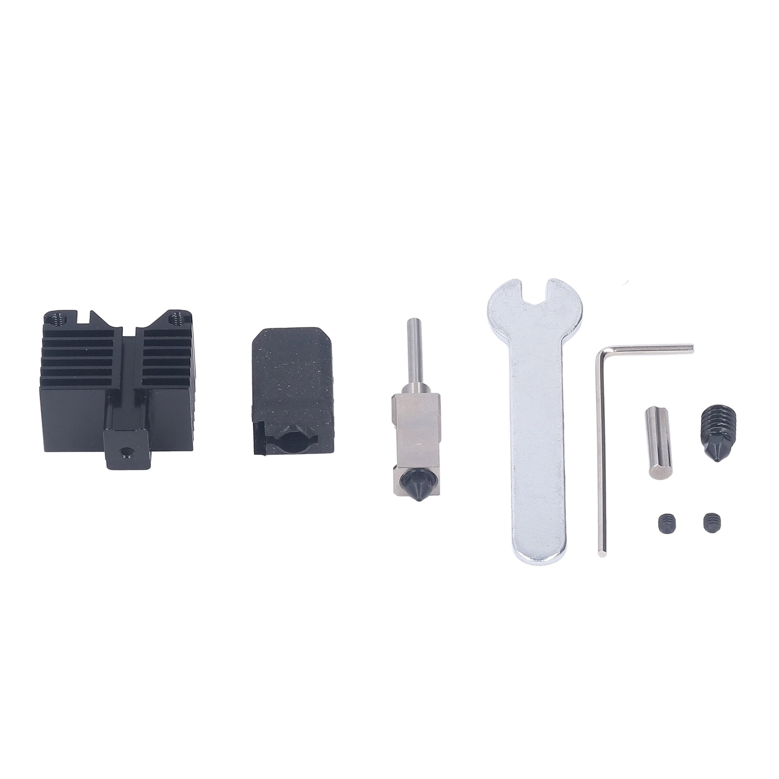 3d Printer Nozzle Hot End Kit Hotend Heat Dissipation Block Throat Tube