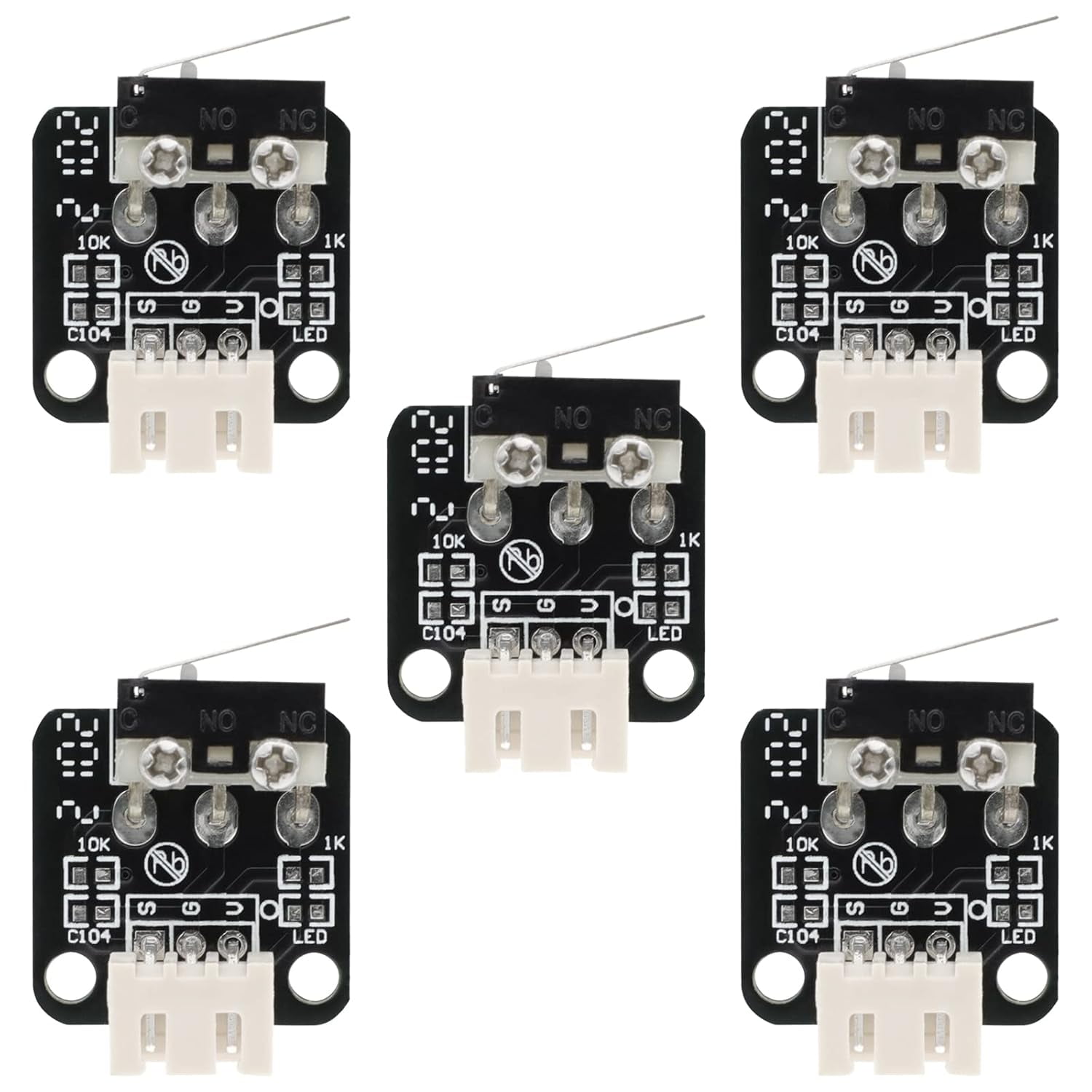 3D Printer Part End Stop Limit Switch，5 Pcs Micro Mechanical Switch 3 ...