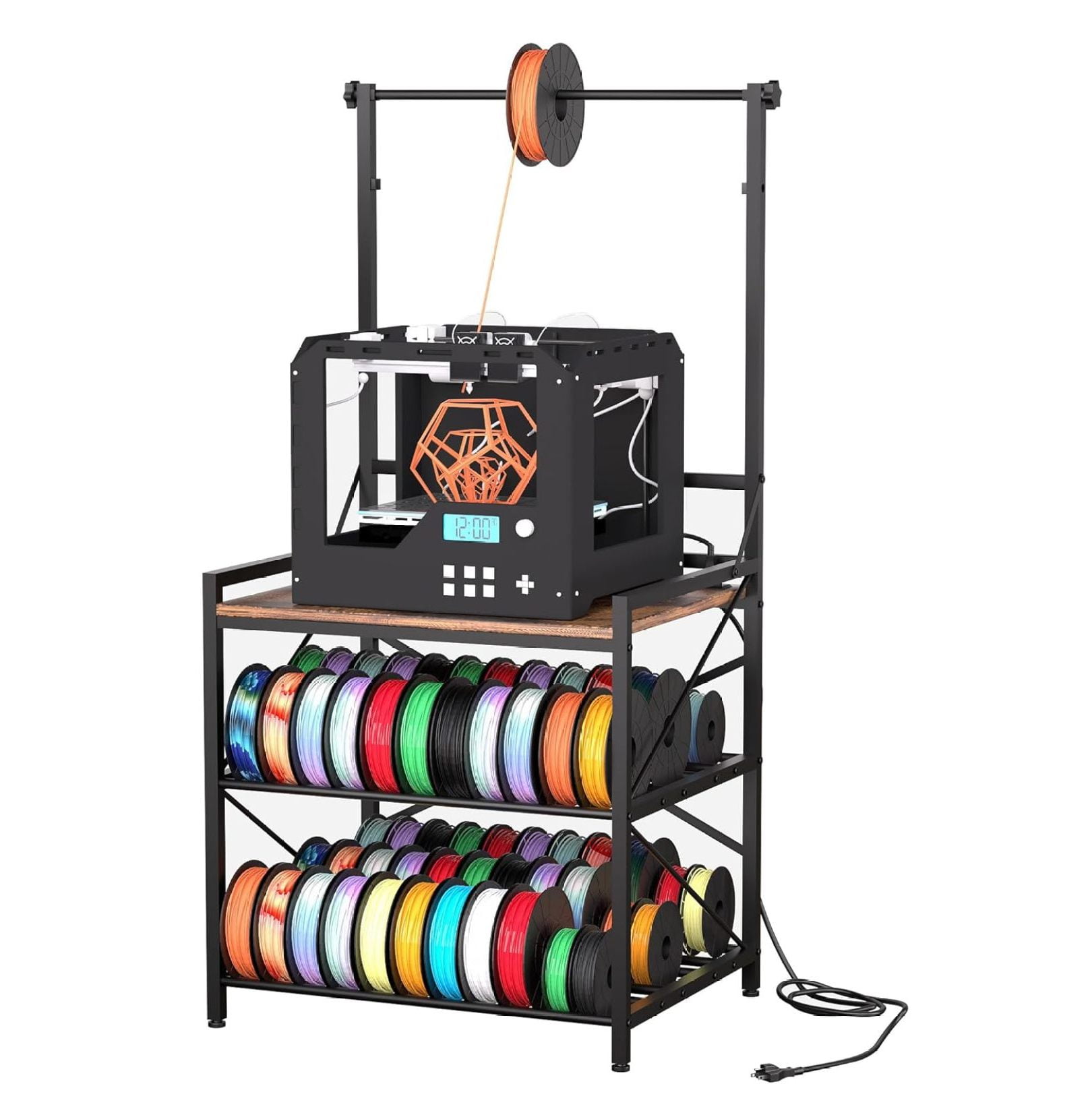 3D Printer Rack Filaments Storage, Spools Holder Racks with Sturdy ...