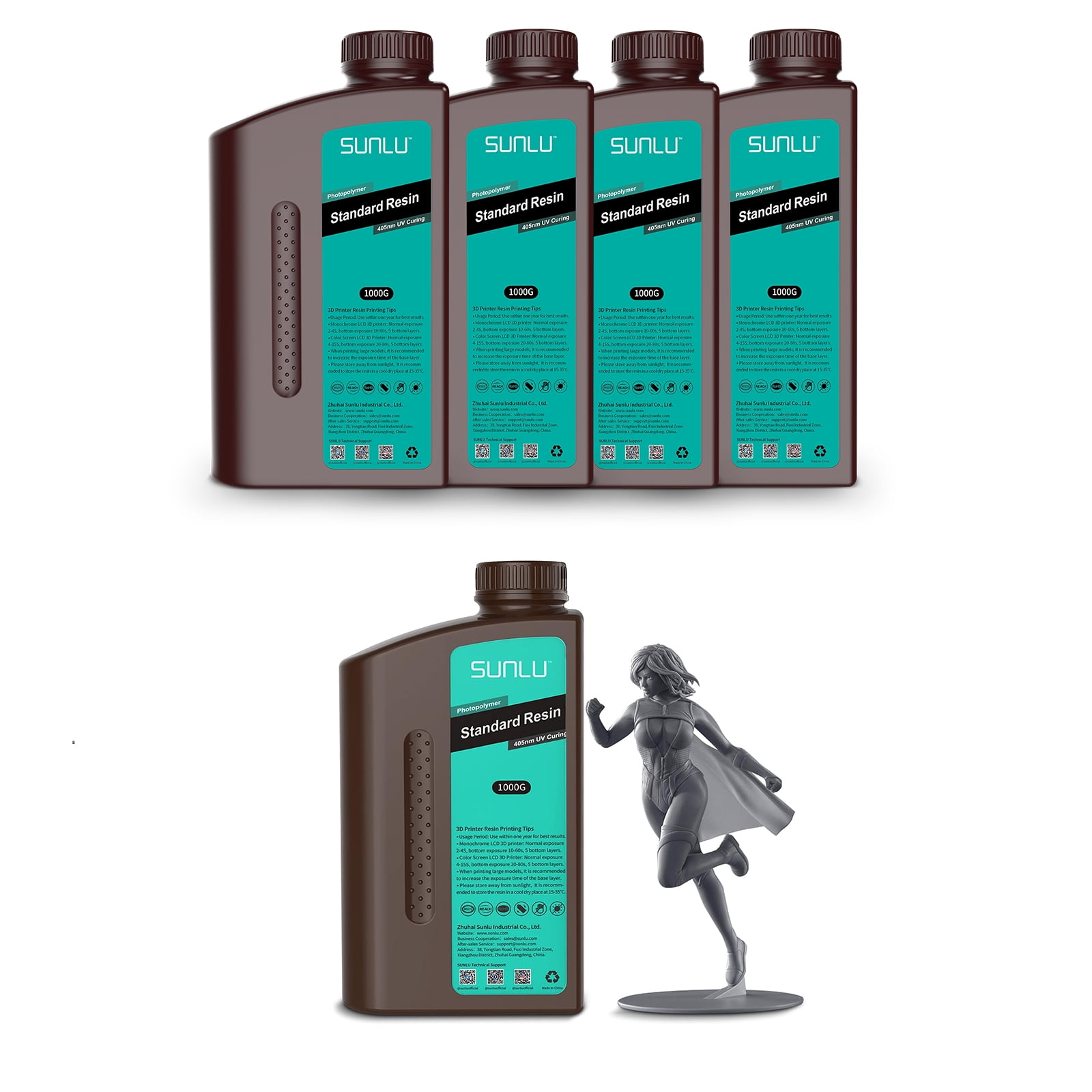 3D Printer Resin, SUNLU Standard 3D Resin for LCD DLP SLA Resin 3D ...