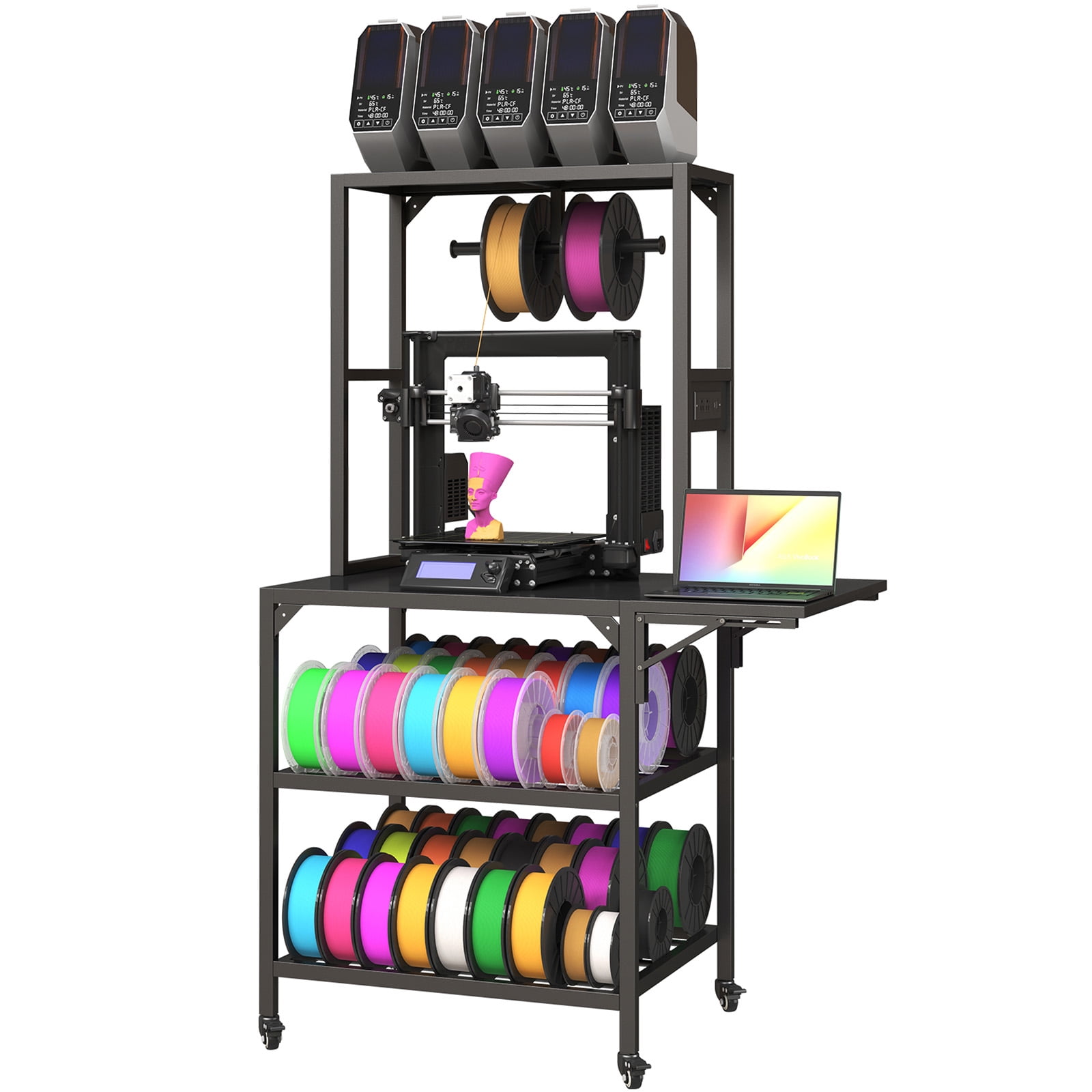 3D Printer Stand with Filament Storage Rack, Heavy Duty 3D Printer ...