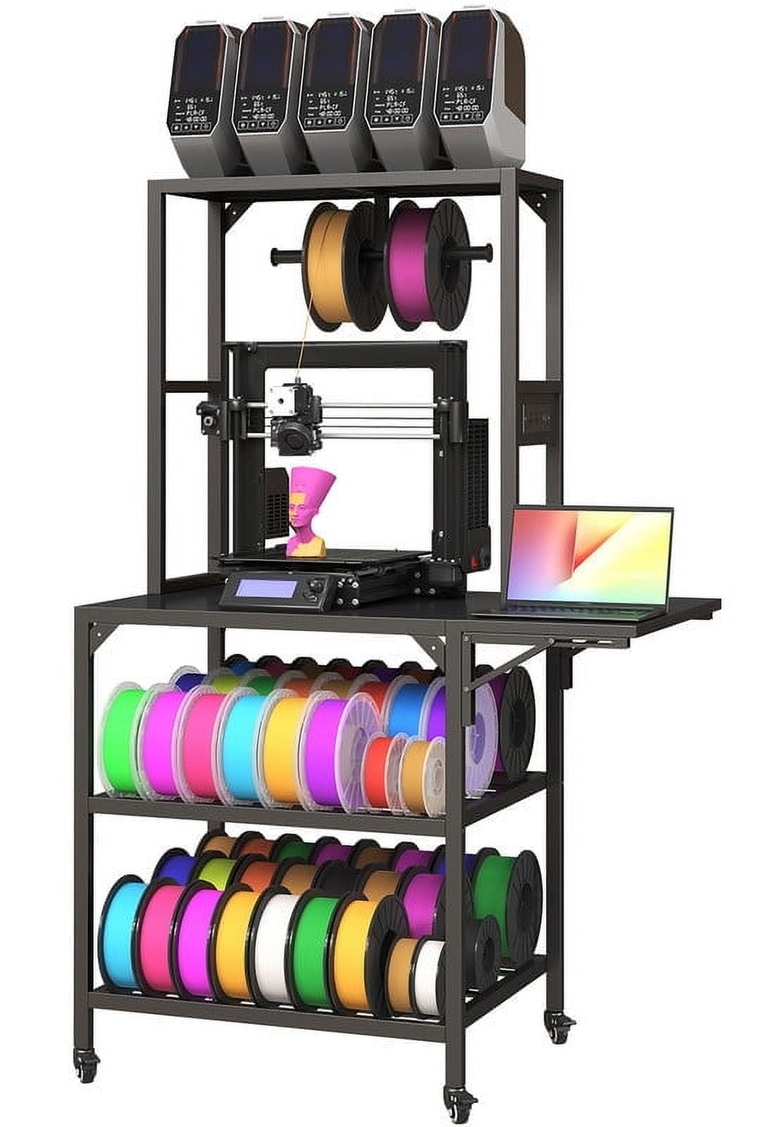 3D Printer Stand, Heavy Duty 3D Printer Table Stand with Filament ...