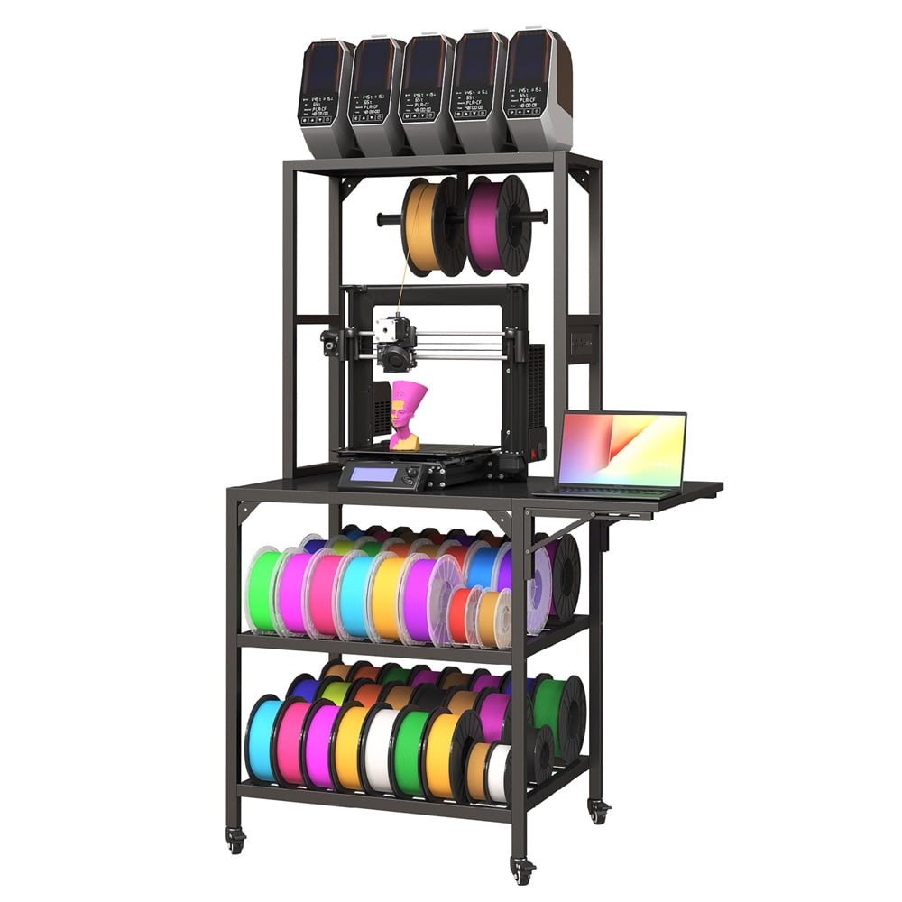 3D Printer Stand, Heavy Duty 3D Printer Table Stand with Filament ...