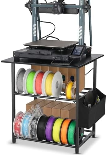 3D Printer Stand with Filaments Storage - 3D Printer Table Filament ...