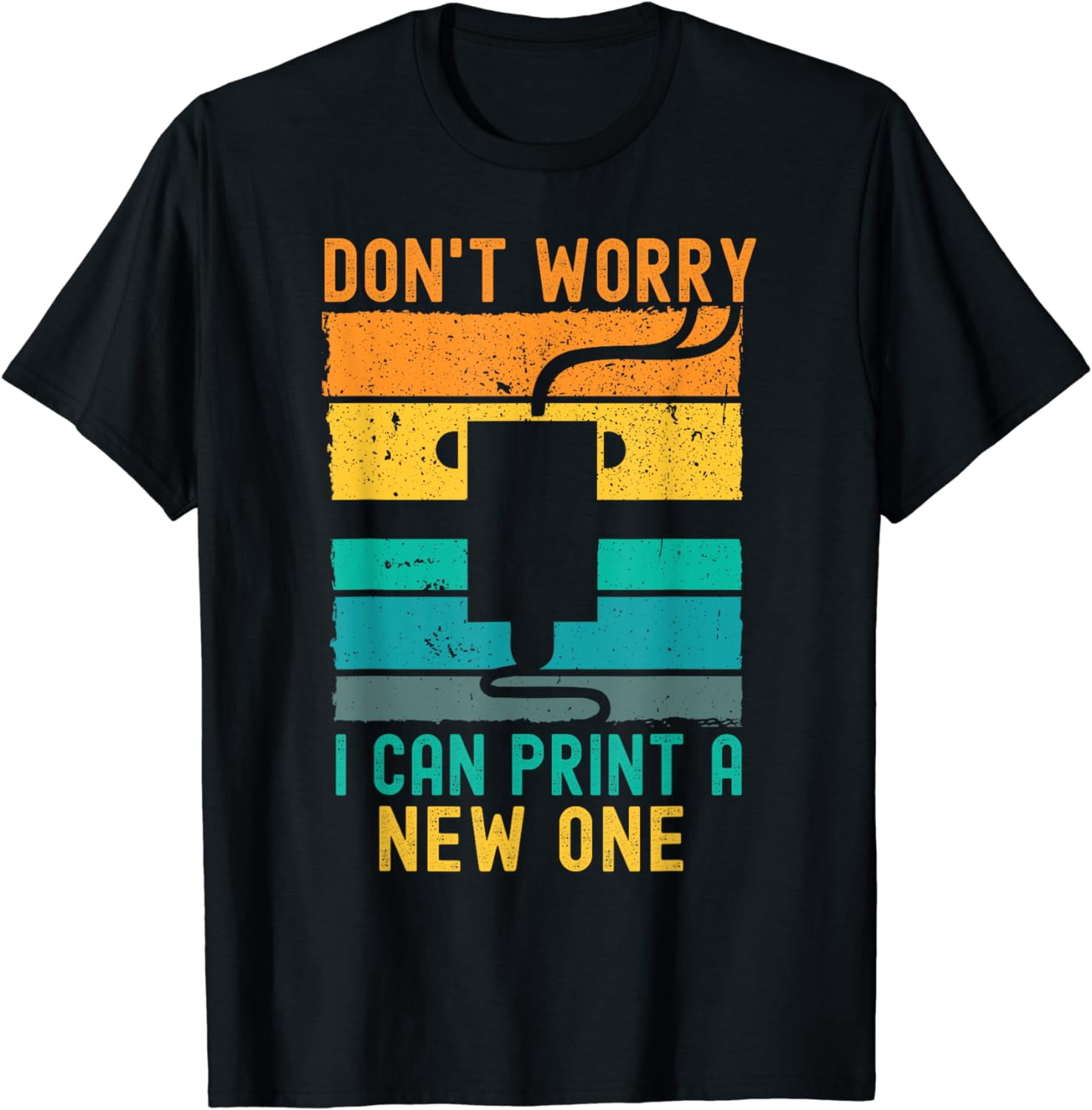 3D Printer Vintage Retro Present idea for Geeks 3D Printing T-Shirt ...