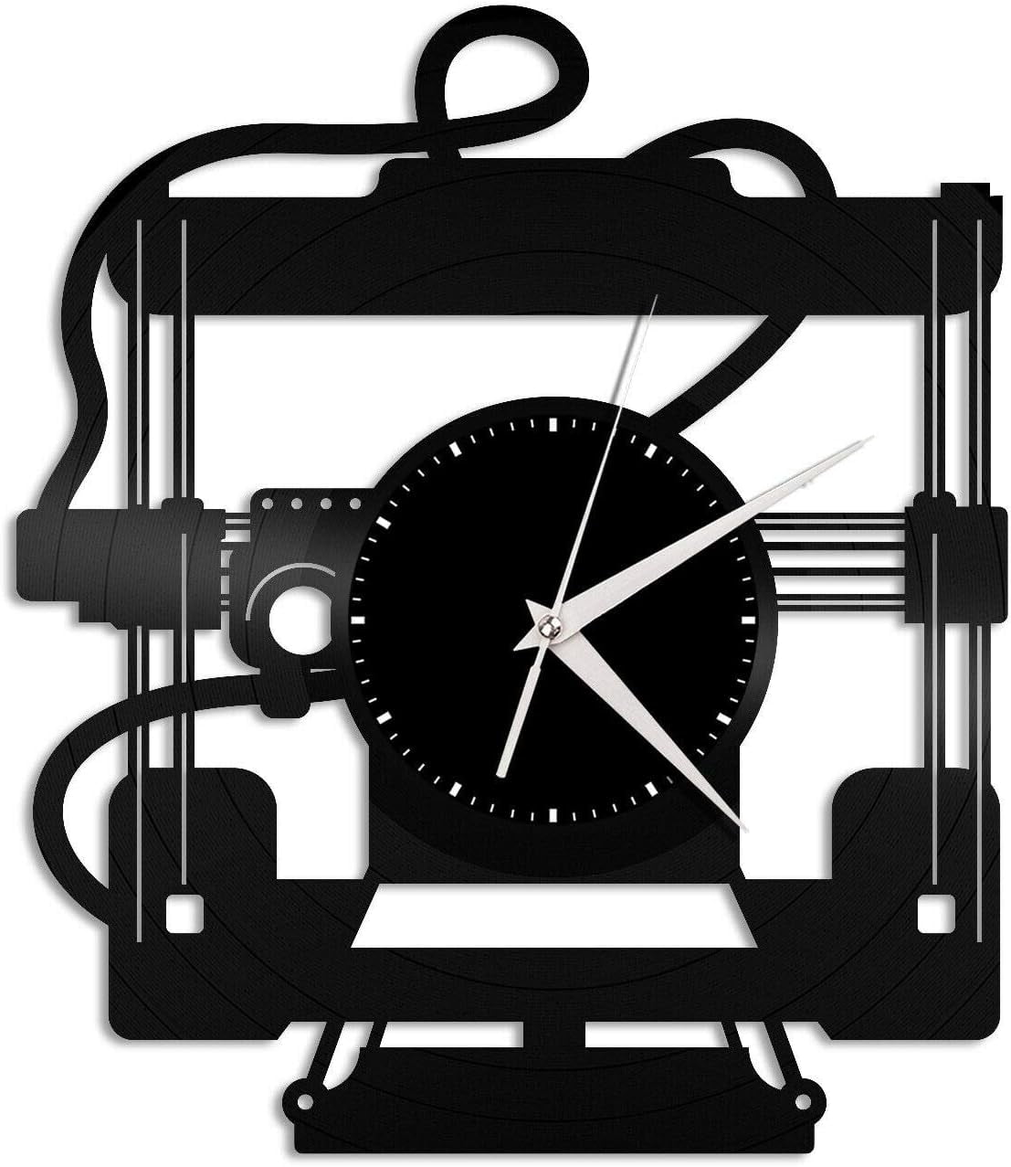 3D Printer Vinyl Wall Clock,Vinyl Record Clock Wall Art Handmade Art ...