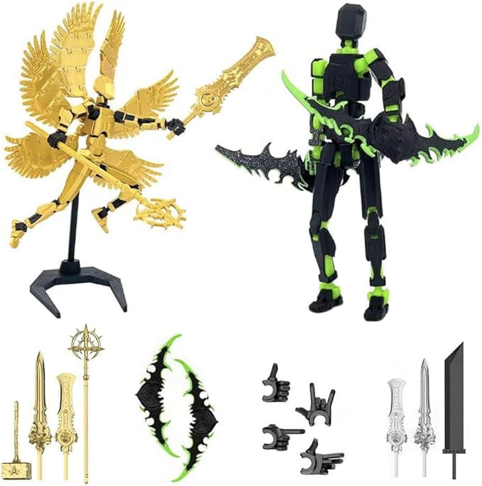 3D Printing Action Figures Set , Titan 13 Action Figures, Multi-Jointed ...