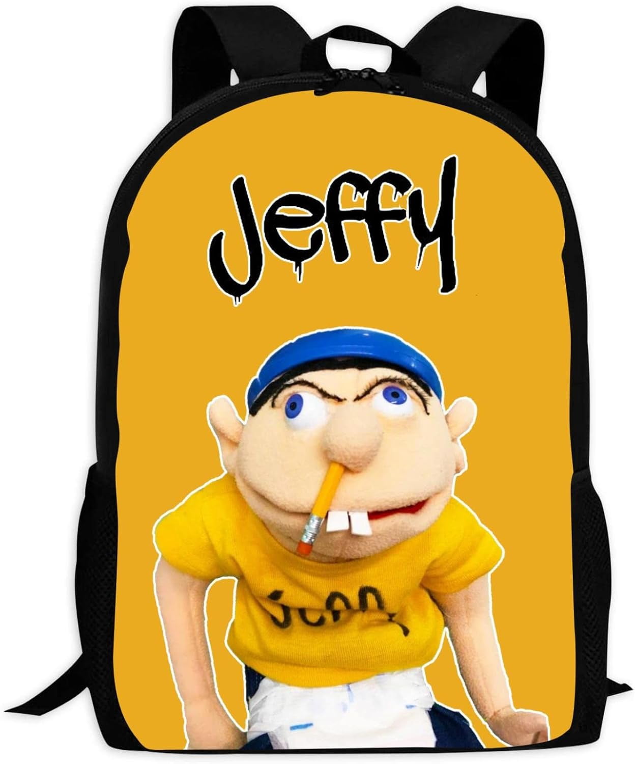 3D Printing Adult Backpack,Taco Jeffy School Bag,Knapsack,Rucksack ...