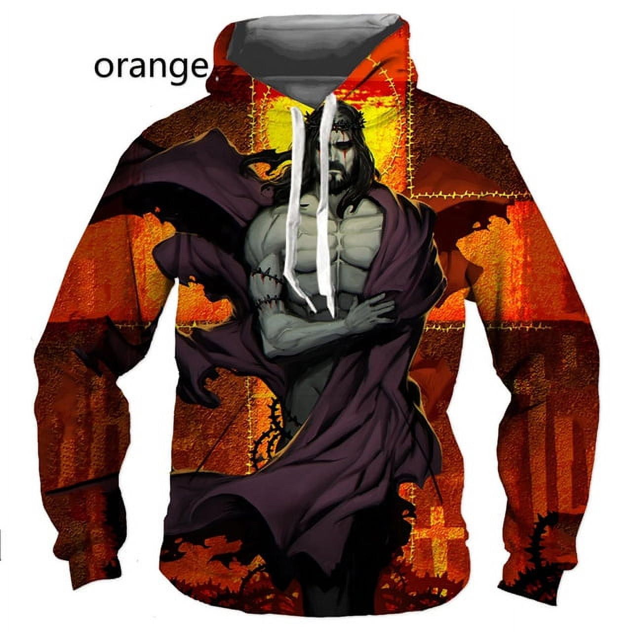 3D Printing Christian Jesus Hoodies Jesus Bless Us Faith Above Fear ...