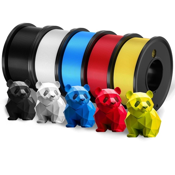 3D Printing Filament - 5 Color Printing Filament White Silver Pink ...