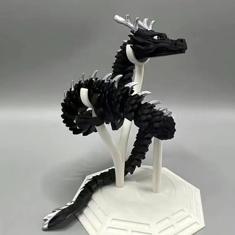 3D Printing Five-clawed Golden Dragon Chinese Dragon Full-body Movable ...