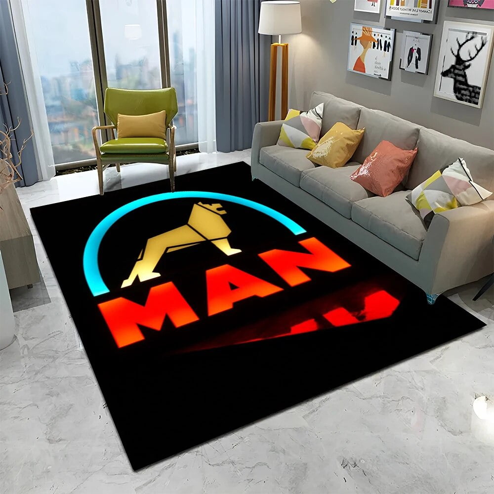 3D Printing Man Truck Logo Series HD Carpet Rug for Home Living Room ...