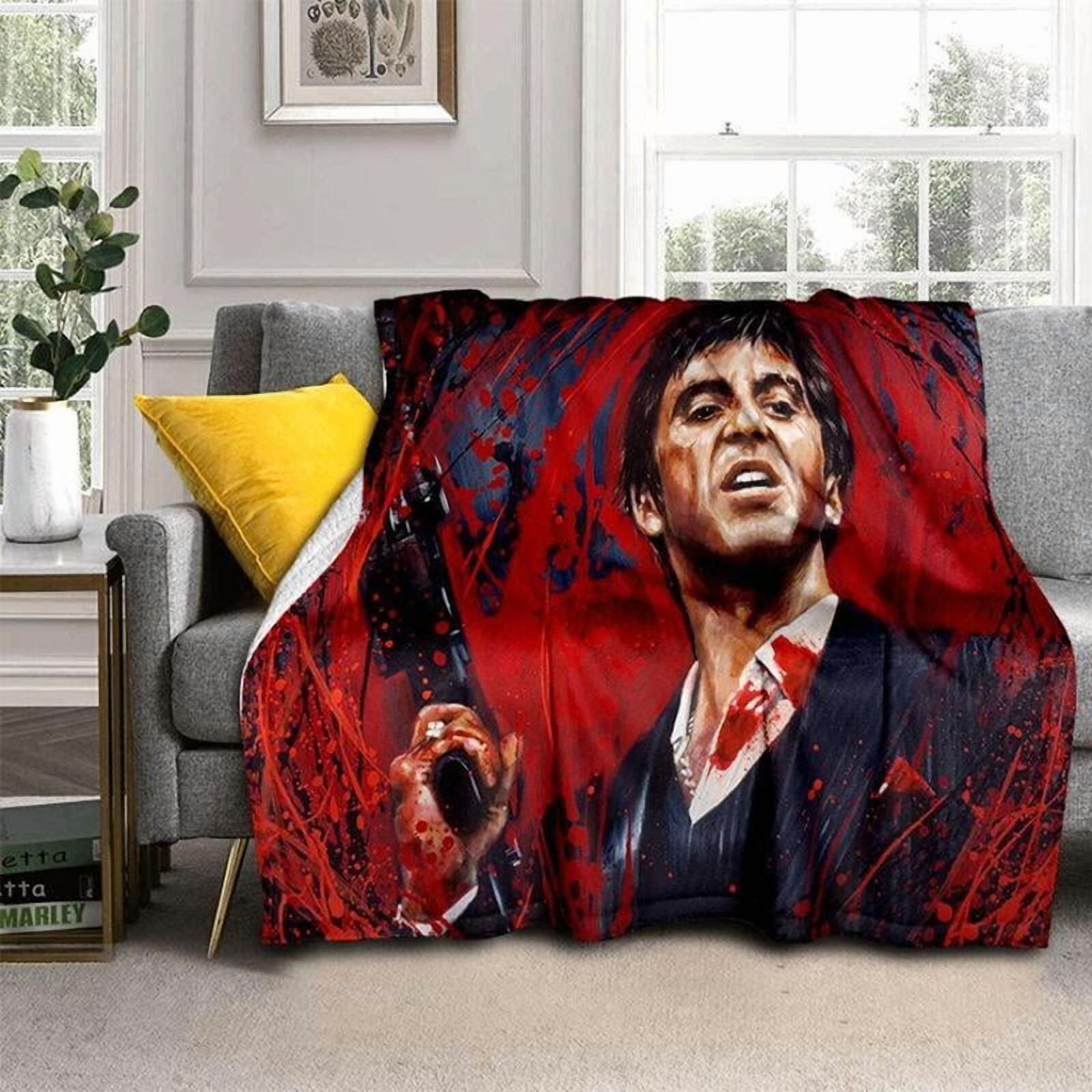 3D Printing Movie Scarface Tony HD Blanket,Soft Throw Blanket for Home ...