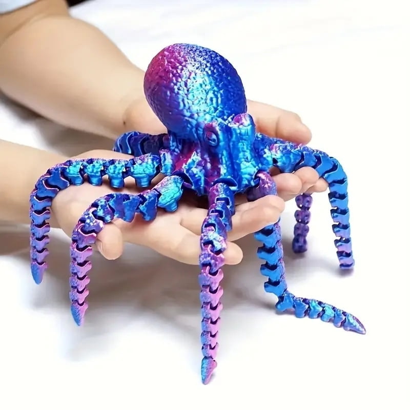 3D Printing Octopus Movable Joint Toy Octopus Decorative Cloth Jingda ...