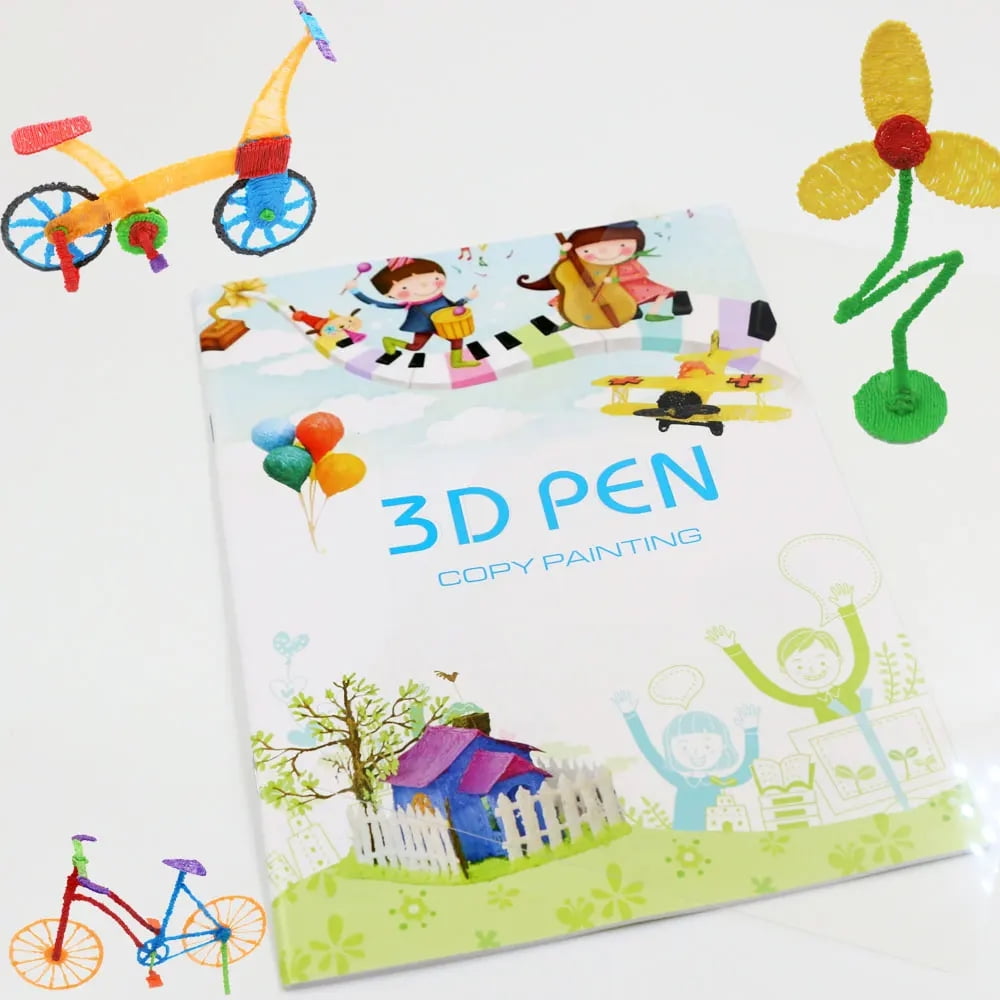 3D Printing Pen Drawing Book Colorful 40 Patterns Design Guide Template ...