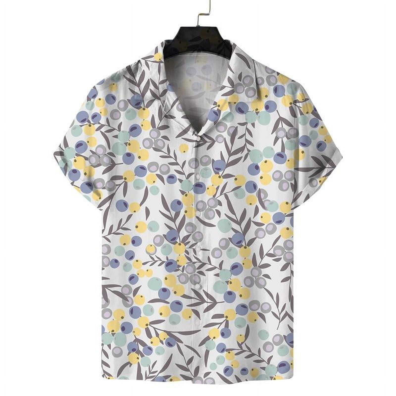 3D Printing Pineapple Coconut Tree Shirt Men's Casual Summer Holiday ...