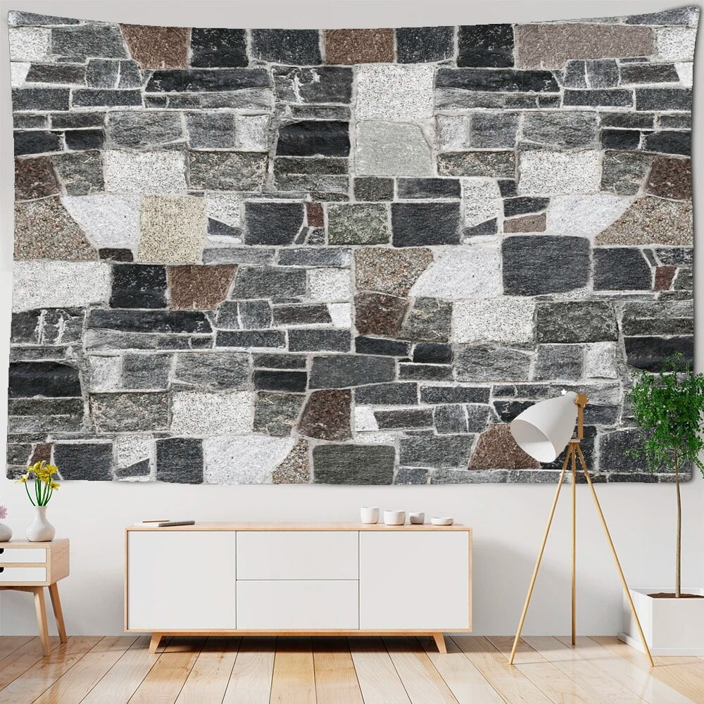 3D Printing Rural Retro St Wood Grain Pattern Tapestry Wall Hanging ...