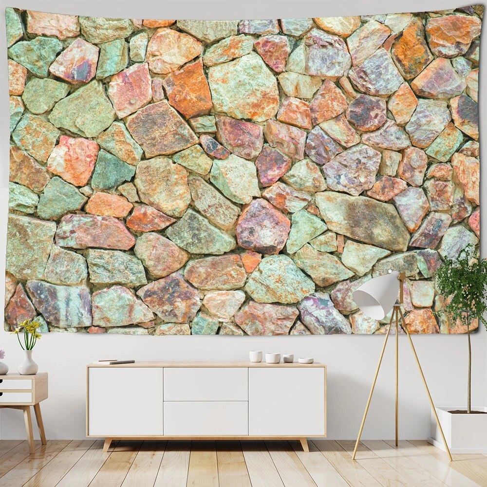 3D Printing Rural Retro St Wood Grain Pattern Tapestry Wall Hanging ...