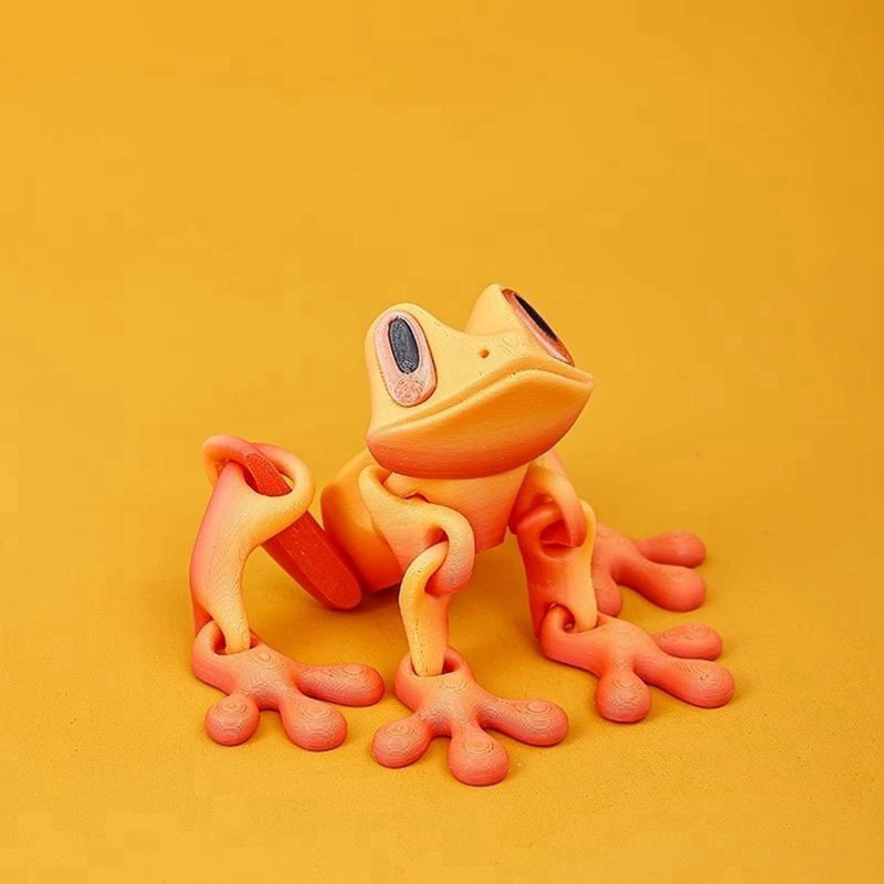 3D Printing Simulation Tree Frog Joint Movable Frog Kitchen Home ...