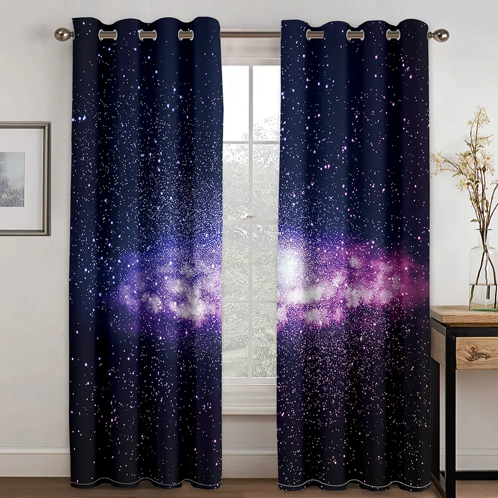 3D Printing Star Sky Universe Pattern Guest Room Shade Hall Curtain ...