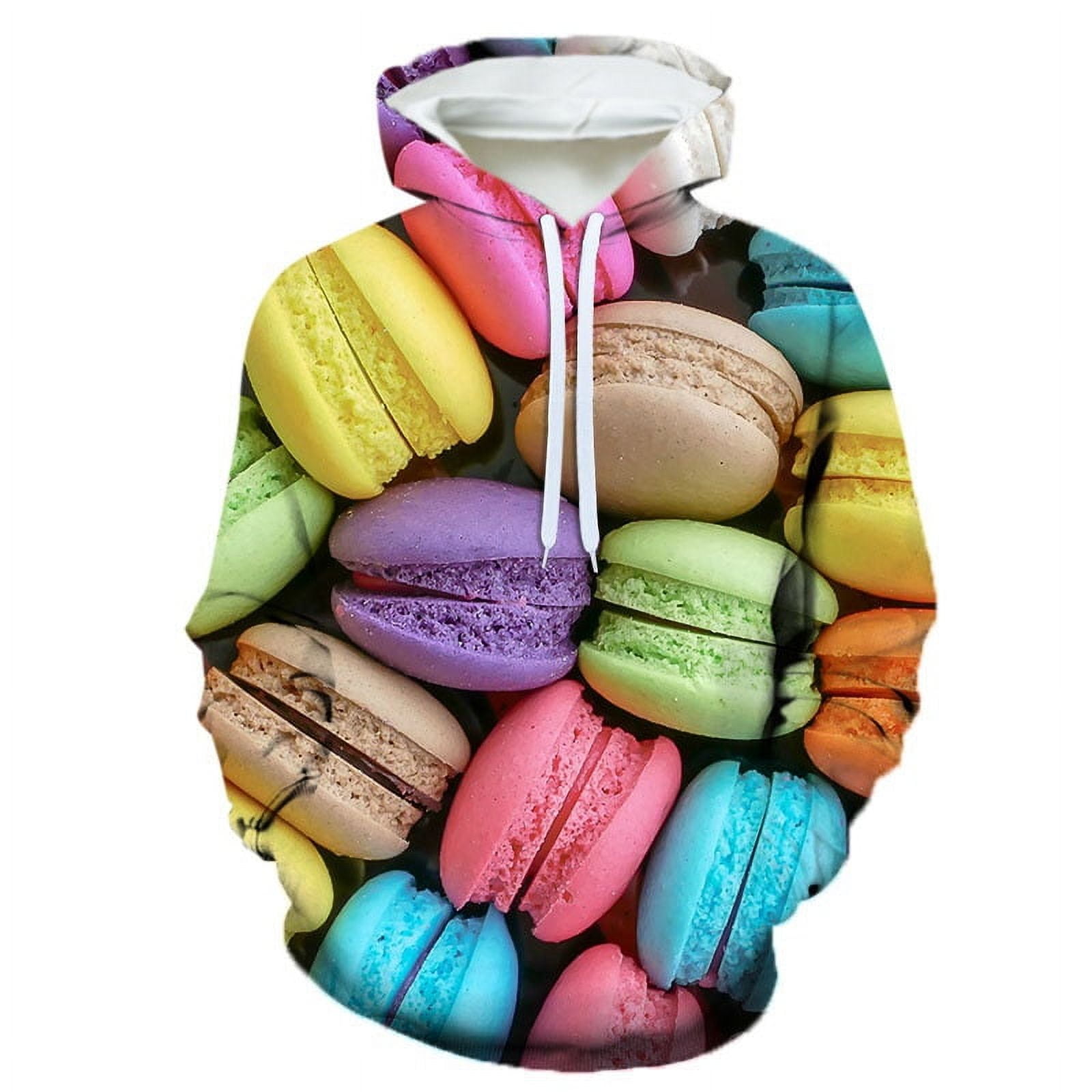 3D Printing Steak Salad French Fries Food Hoodie For Men Long Sleeves ...