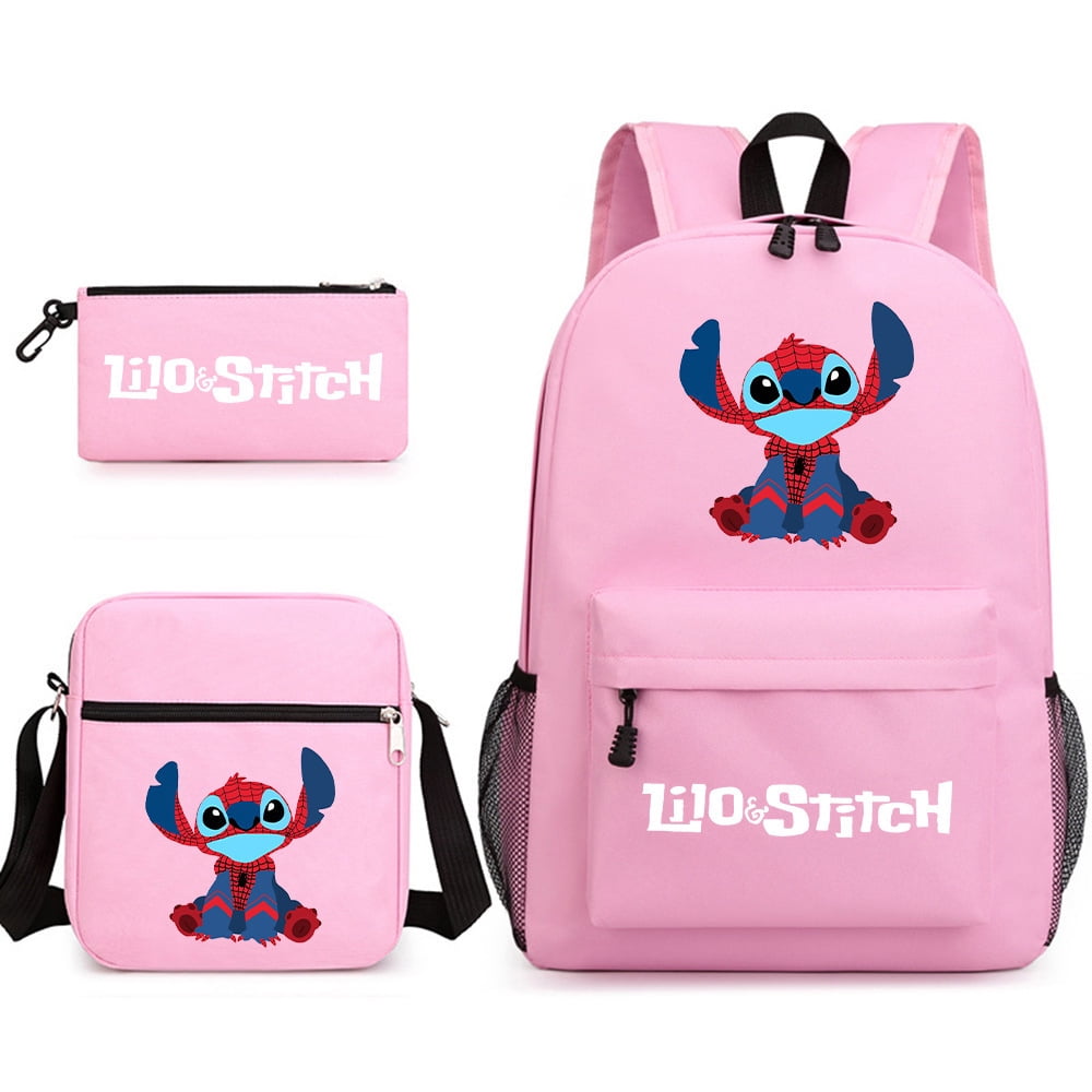 3D Printing Sti_tch 3-Piece Backpack Set - Cute Cartoon Backpack, Shoulder Bag & Pencil Case ...