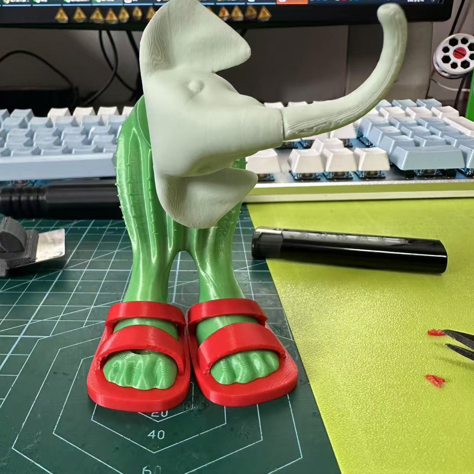 3D Printing Toys - 3D Printing Italian Brainrot Cactus Elephant Figures ...