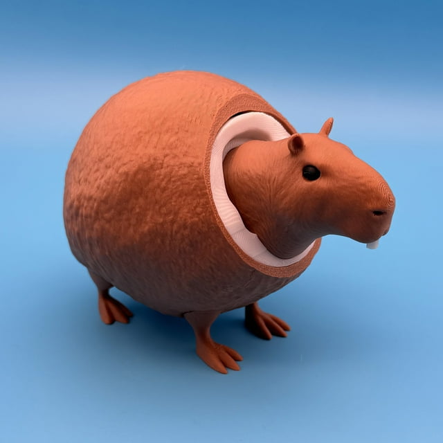 3D Printing Toys - 3D Printing Italian Brainrot Capybara Figures for ...
