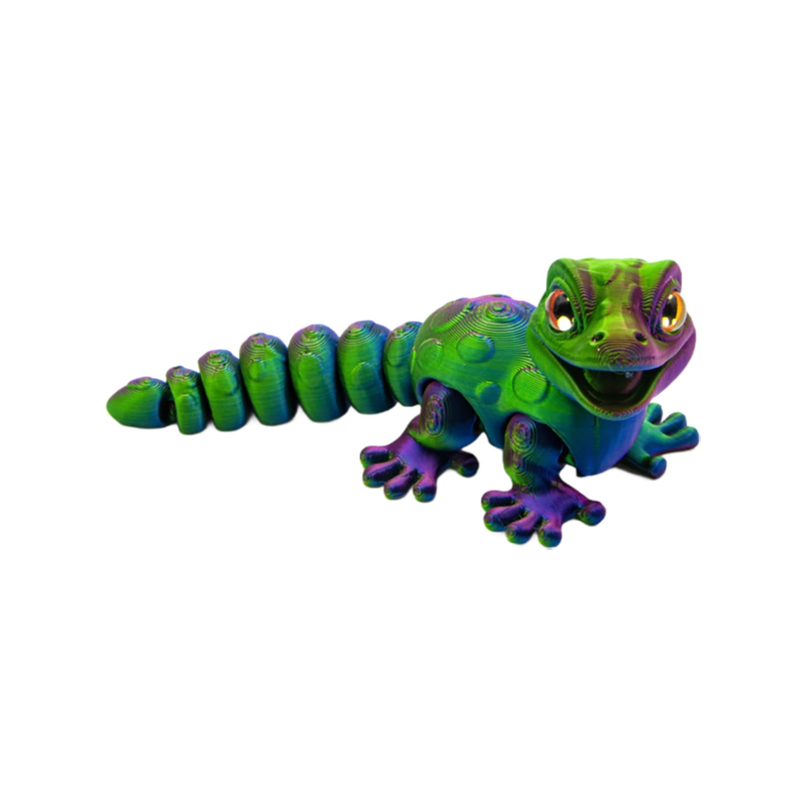 3D Printing With Simulation Mini Gecko Multi Color Gradient Explosion ...