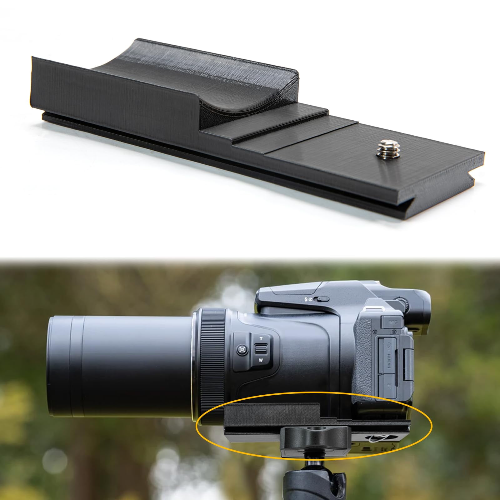 3D Printing for Nikon P1000 Quick Release Plate, Increased Stability ...