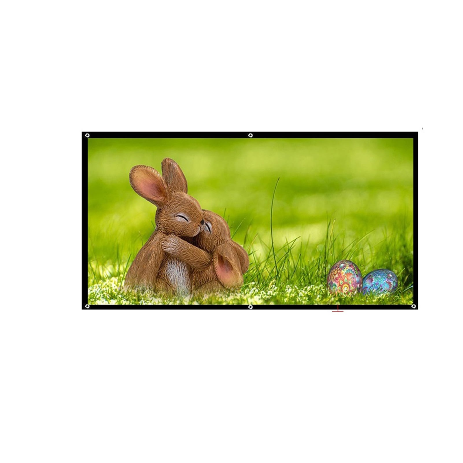 3D Projection Screen 250,300inch 16:9 3D Silver Screen Portable Front ...