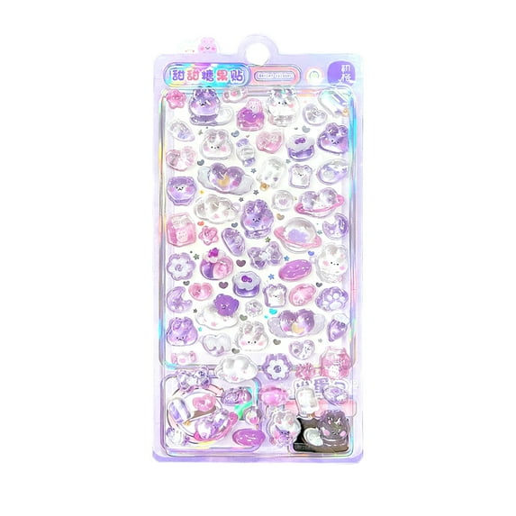 3D Puffer Stickers Resin Decorative Stickers for Phone,Notebook ...