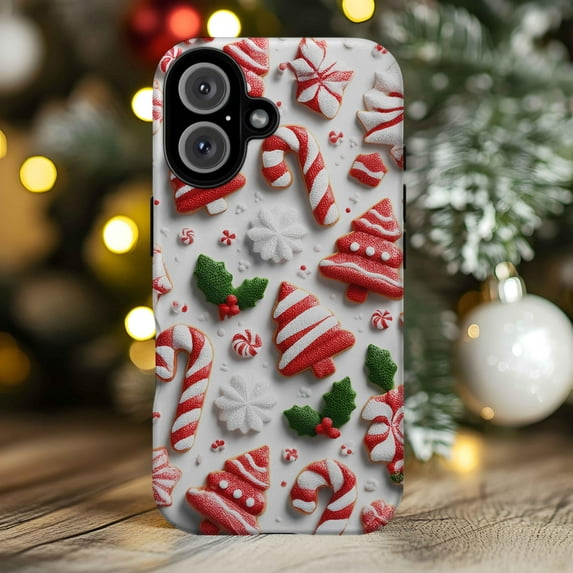 3D Puffy Christmas Holiday Smartphone Case for iPhone 17 to 11 Pro Max ...