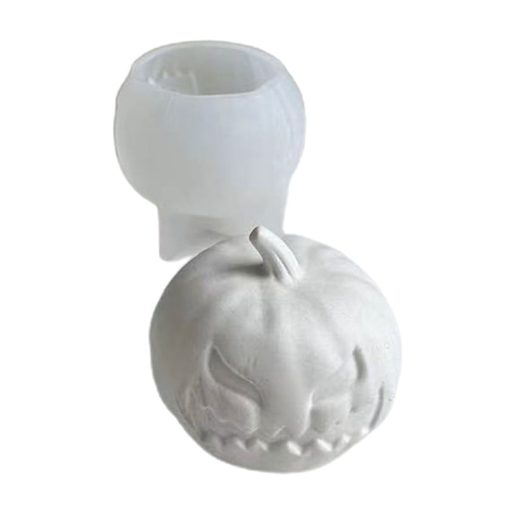 3D Pumpkin Silicone Mold Halloween Plaster Epoxy Resin Molds Horror ...
