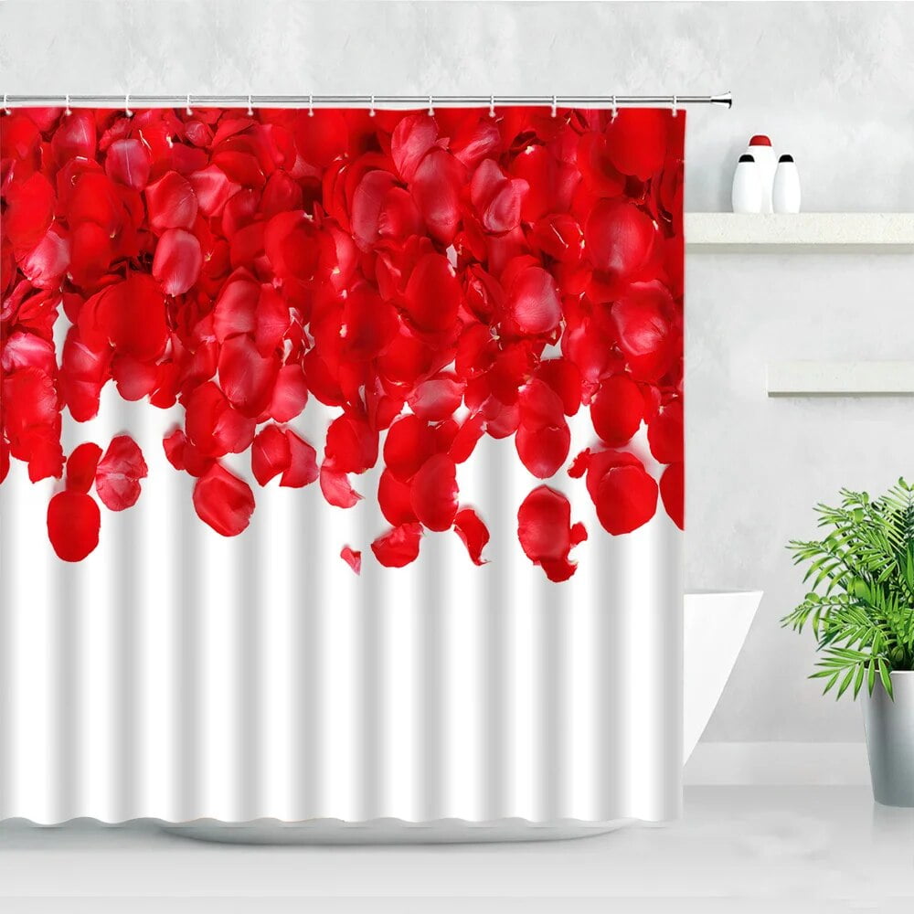 3D Purple Floral Shower Curtains Waterproof Bath Screen Wisteria Flower ...