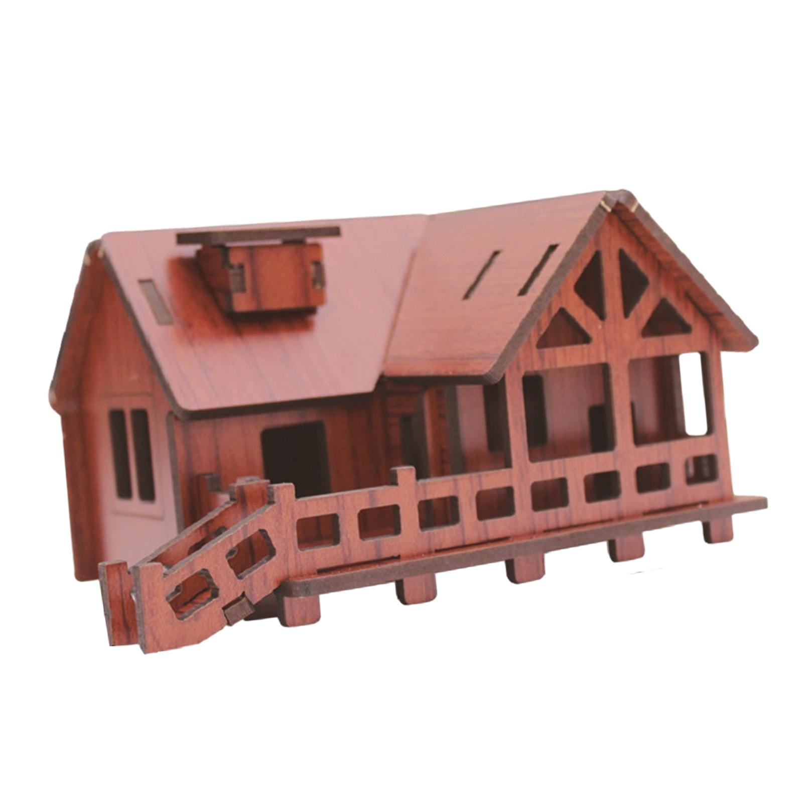 3D Puzzle Architecture Cabin Building DIY Kits for Holiday Gift Teens ...