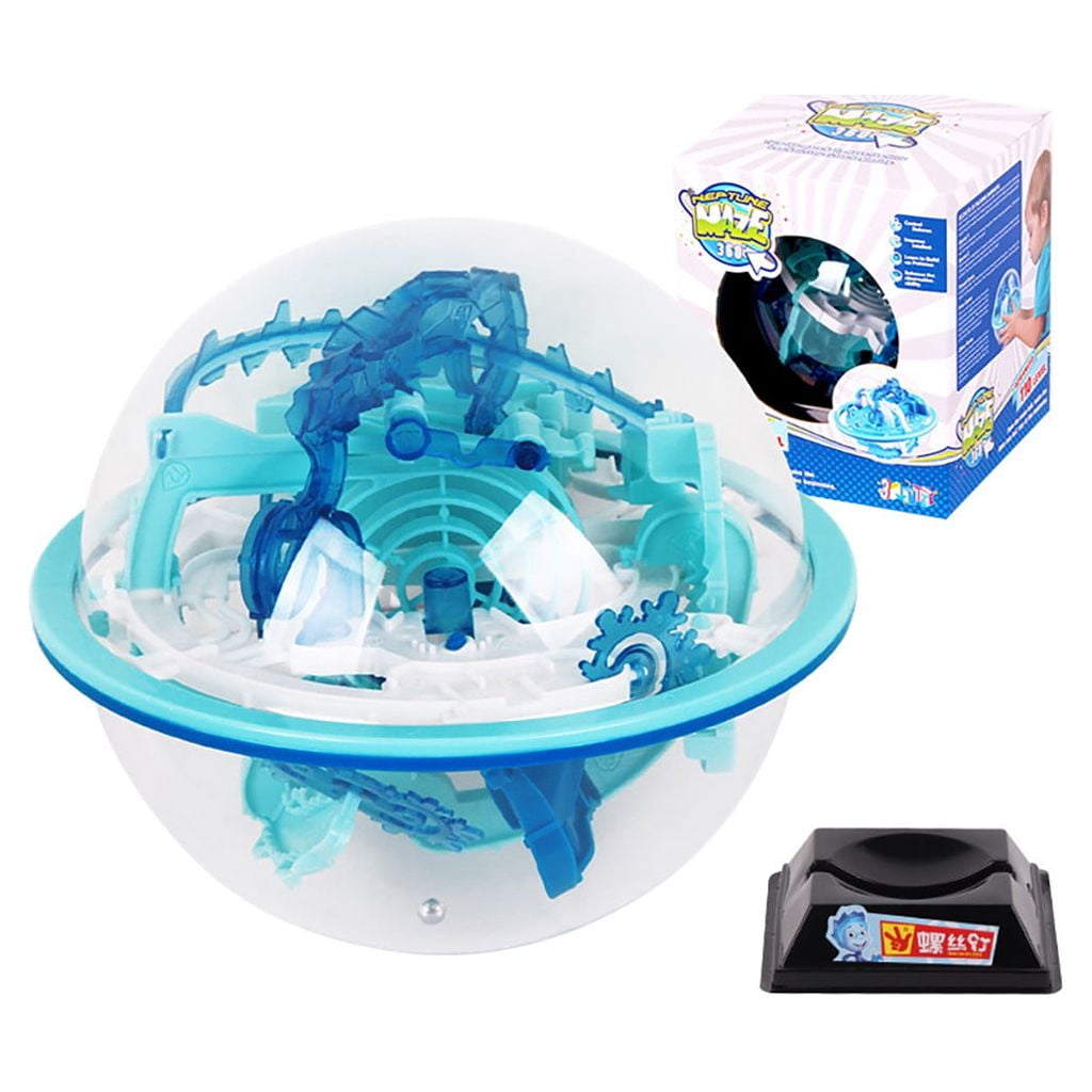 3D Puzzle Ball Large, Puzzle Ball Interactive Maze Game, 110 Obstacles Maze Ball Interactive ...