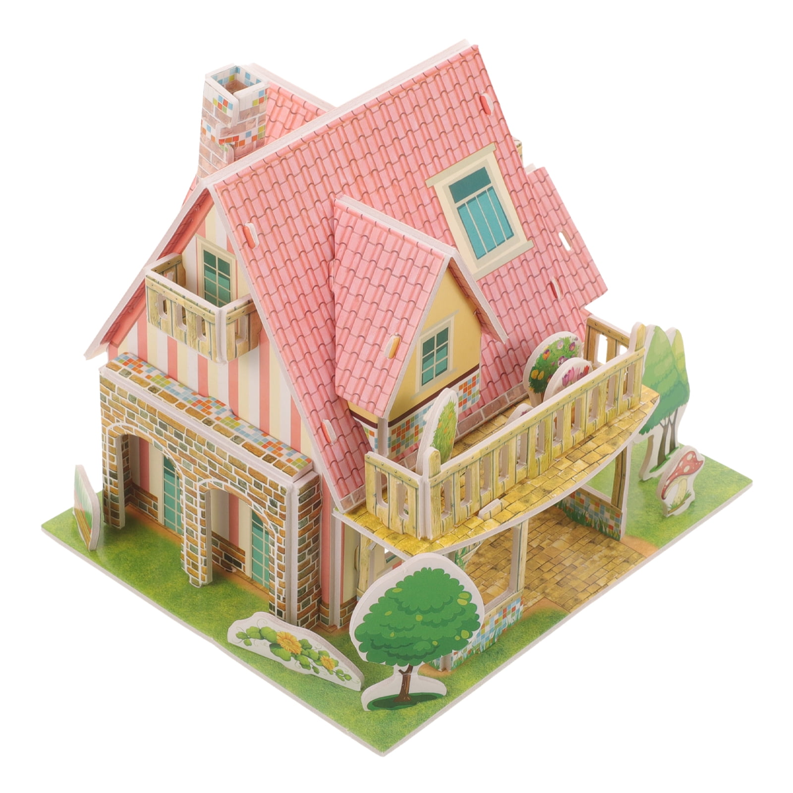 Masteelf DIY 3D Puzzle House Model for Adult Paper Craft Assembly Kit 1 ...