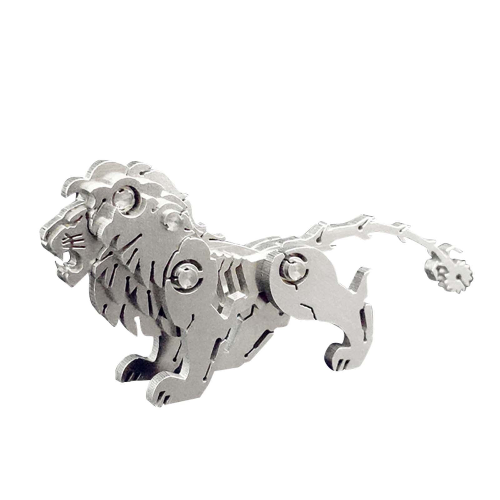 3D Puzzle Metal Animal Stainless Steel Mini Model Small DIY Metal ...