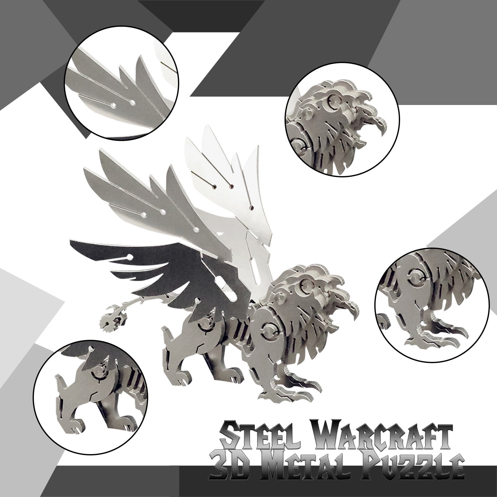 3D Puzzle Metal Stainless Steel Mini Model Small DIY Metal Puzzle Toys ...